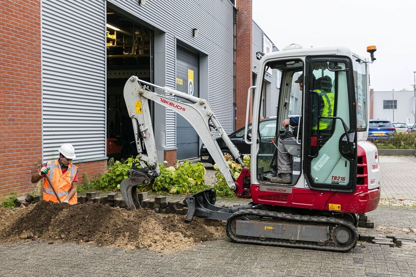 Glaspoort legt glasvezel aan op bedrijventerreinen in Bunnik
